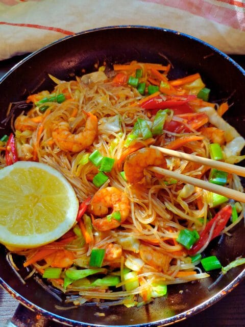 Pad Woon Sen With Shrimp: Glass Noodles Done Right