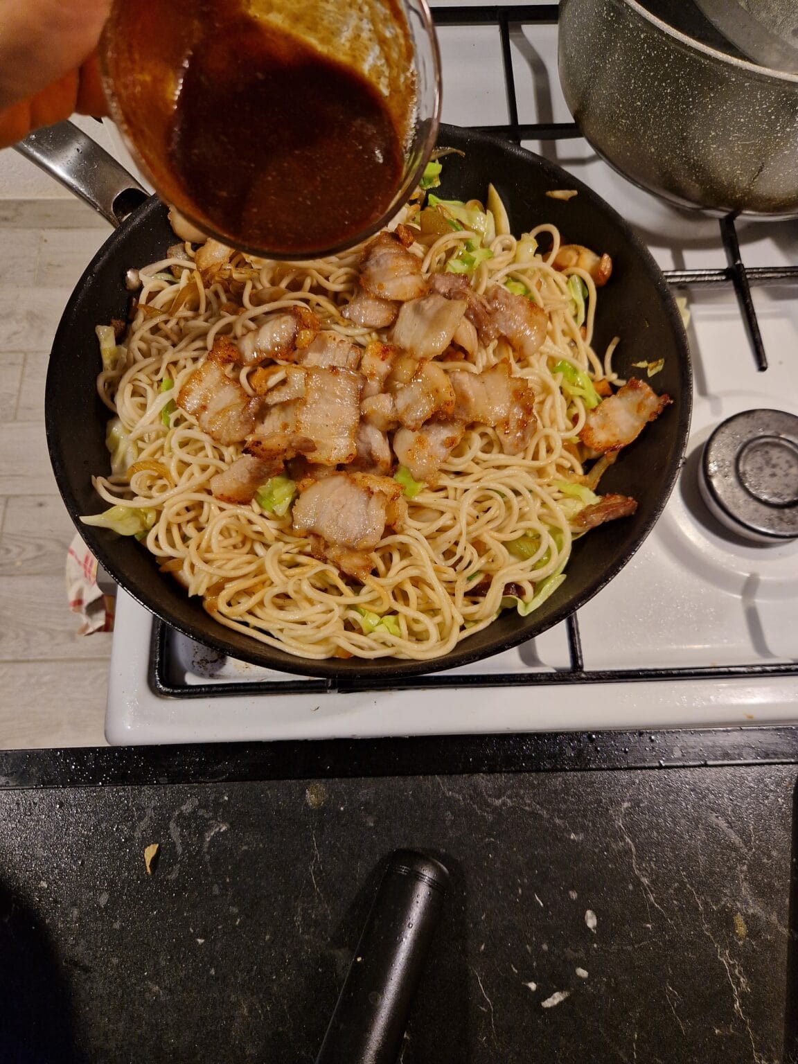 Pork Yakisoba (Japanese Stir-Fried Noodles)